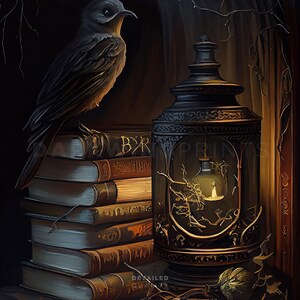 Gothic Still Life Books, Dark Academia Prints, Witchy Room Decor ...