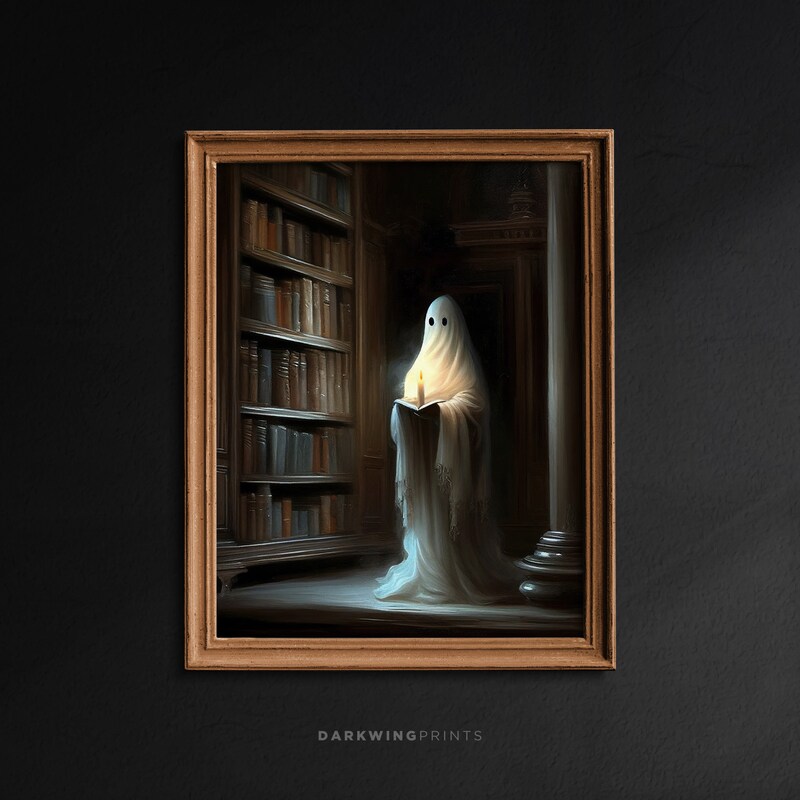 Ghost in Library - Etsy