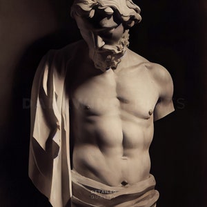 Male Torso Sculpture, Ancient Statue Wall Decor, Greek Mythology Art ...