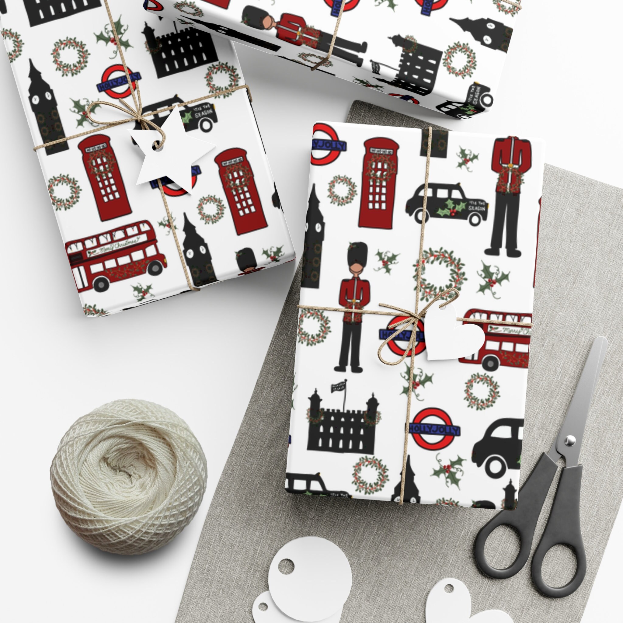 Christmas wrapping paper, London Christmas wrapping paper sold by ...