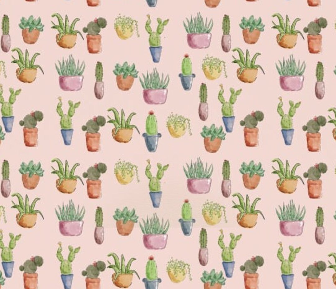 Cactus Wrapping Paper, Wrapping Paper With Succulents, Boho Wrapping ...