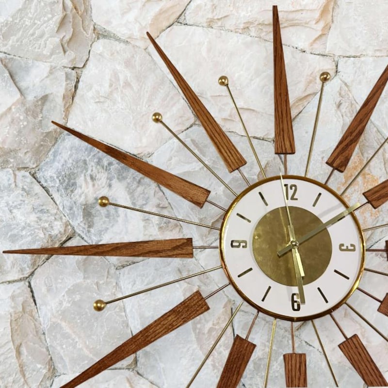 Starburst Clock - Etsy