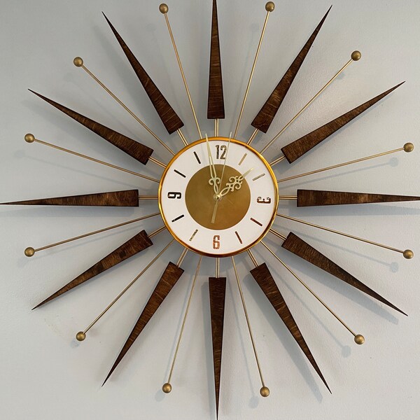 Starburst Clock - Etsy