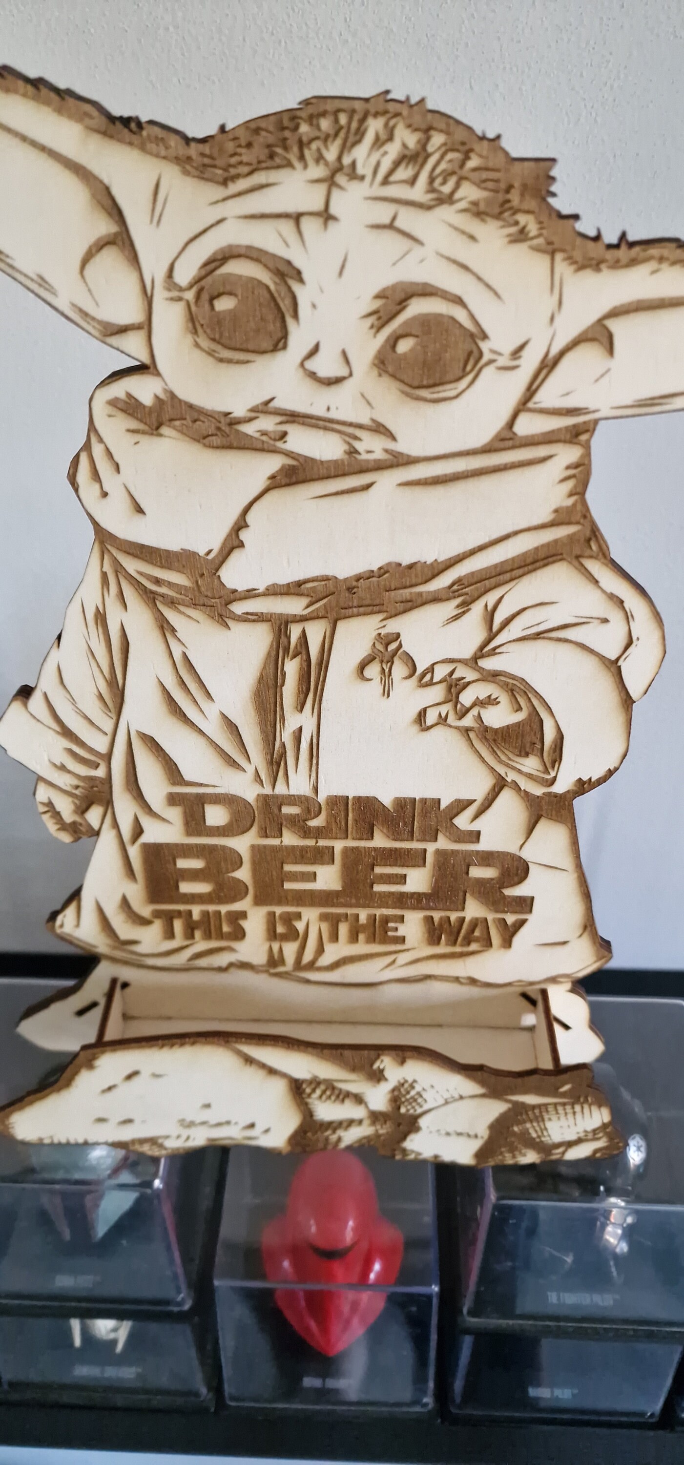 Star Wars GROGU Wall Mounted Beer Bottle Opener Laser Cut Files ...