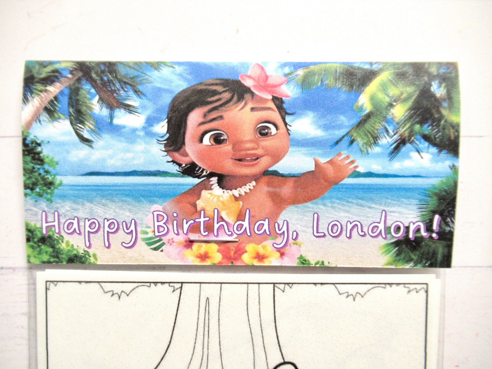 Inspired Moana Mini Coloring Pages and Crayons 1 Bag 1 Child Moana ...