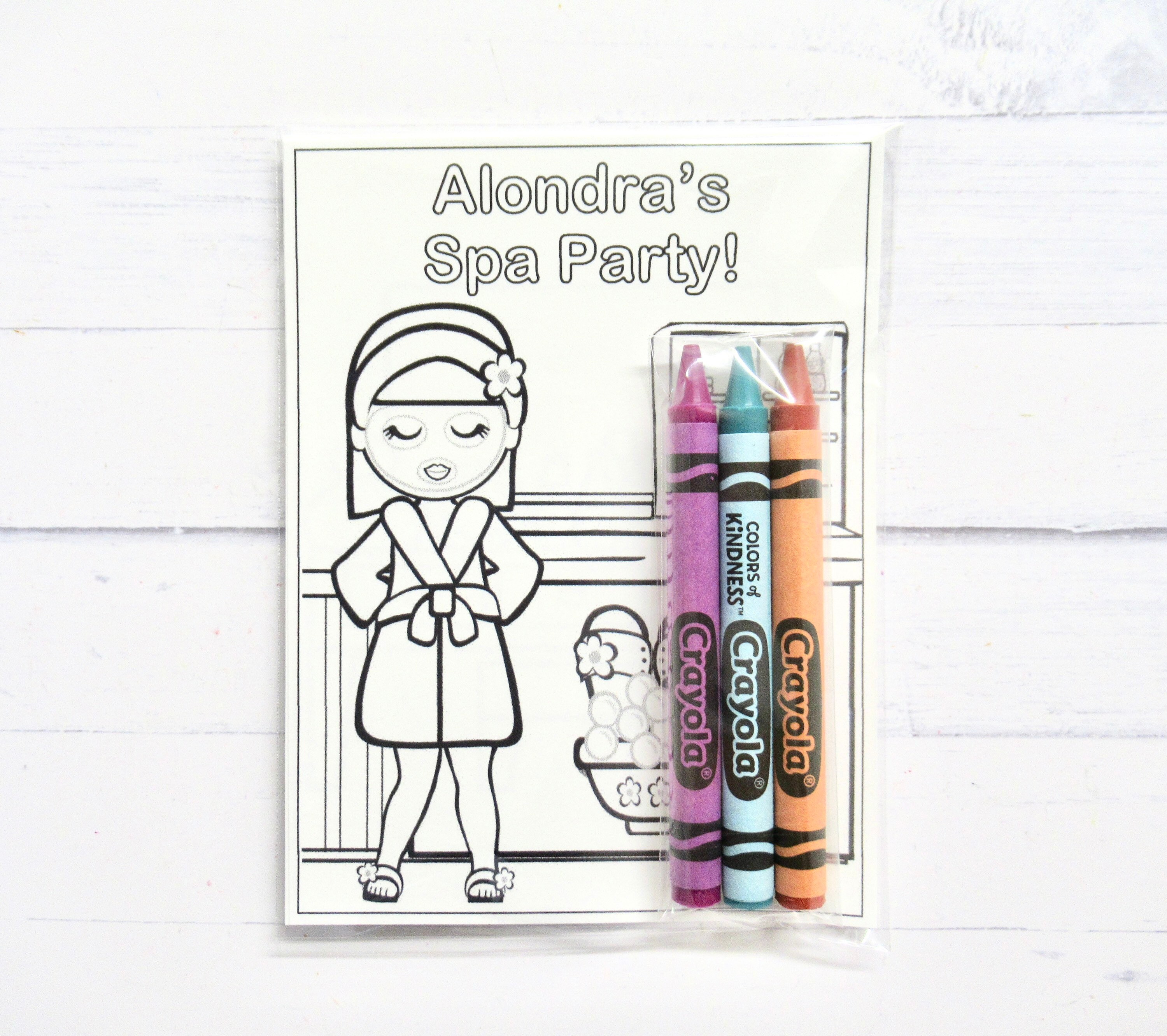 Make up Coloring Pages and Crayons 1 Bag 1 Child Make up Party Favors ...