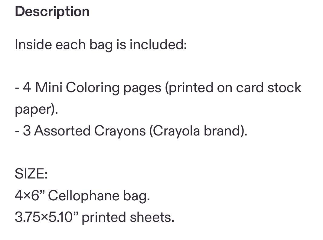 Inspired Kitty Girl Mini Coloring Pages and Crayons - 1 Bag (1 Child ...