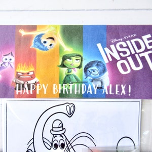 Inspired Inside Out Mini Coloring Pages and Crayons 1 Bag 1 Child ...