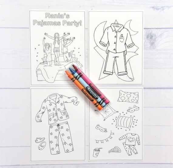 Pajama Coloring Pages