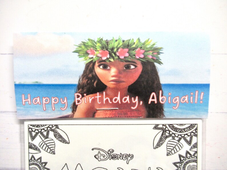 Inspired Moana Mini Coloring Pages and Crayons 1 Bag 1 - Etsy