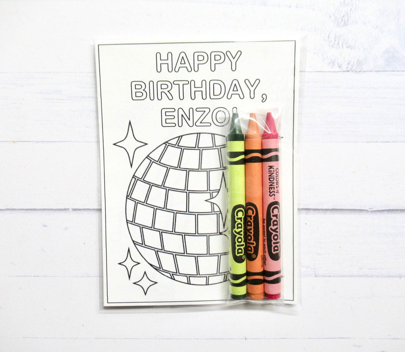 Dance Party Coloring Pages and Crayons 1 Bag 1 Child - Etsy