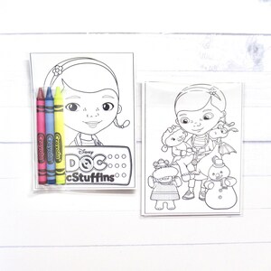 Inspired Doc Mcstuffins Mini Coloring Pages and Crayons - 1 Bag (1 ...