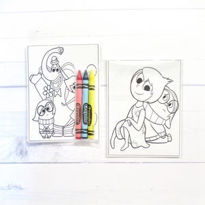 Inspired Inside Out Mini Coloring Pages and Crayons - 1 Bag (1 Child ...