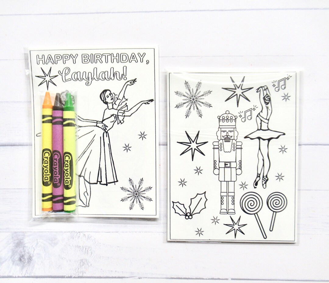 Nutcracker Ballet Coloring Pages and Crayons - 1 Bag (1 Child ...