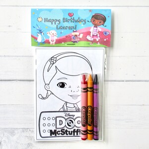 Inspired Doc Mcstuffins Mini Coloring Pages and Crayons 1 Bag 1 Child ...