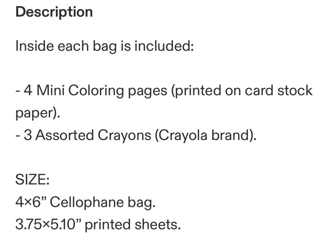 Inspired Moana Mini Coloring Pages and Crayons - 1 Bag (1 Child ...