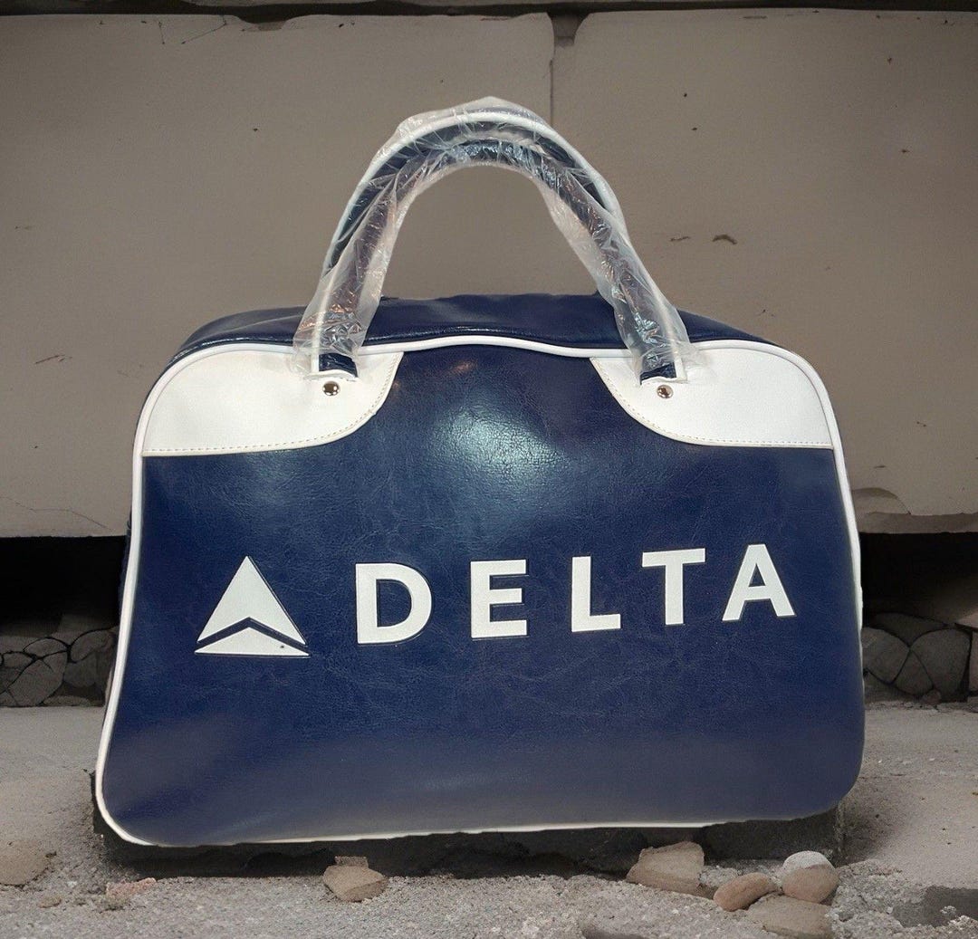 NEW Delta Airlines Zac Posen Designer Travel Bag 75th Anniversary Pilot ...