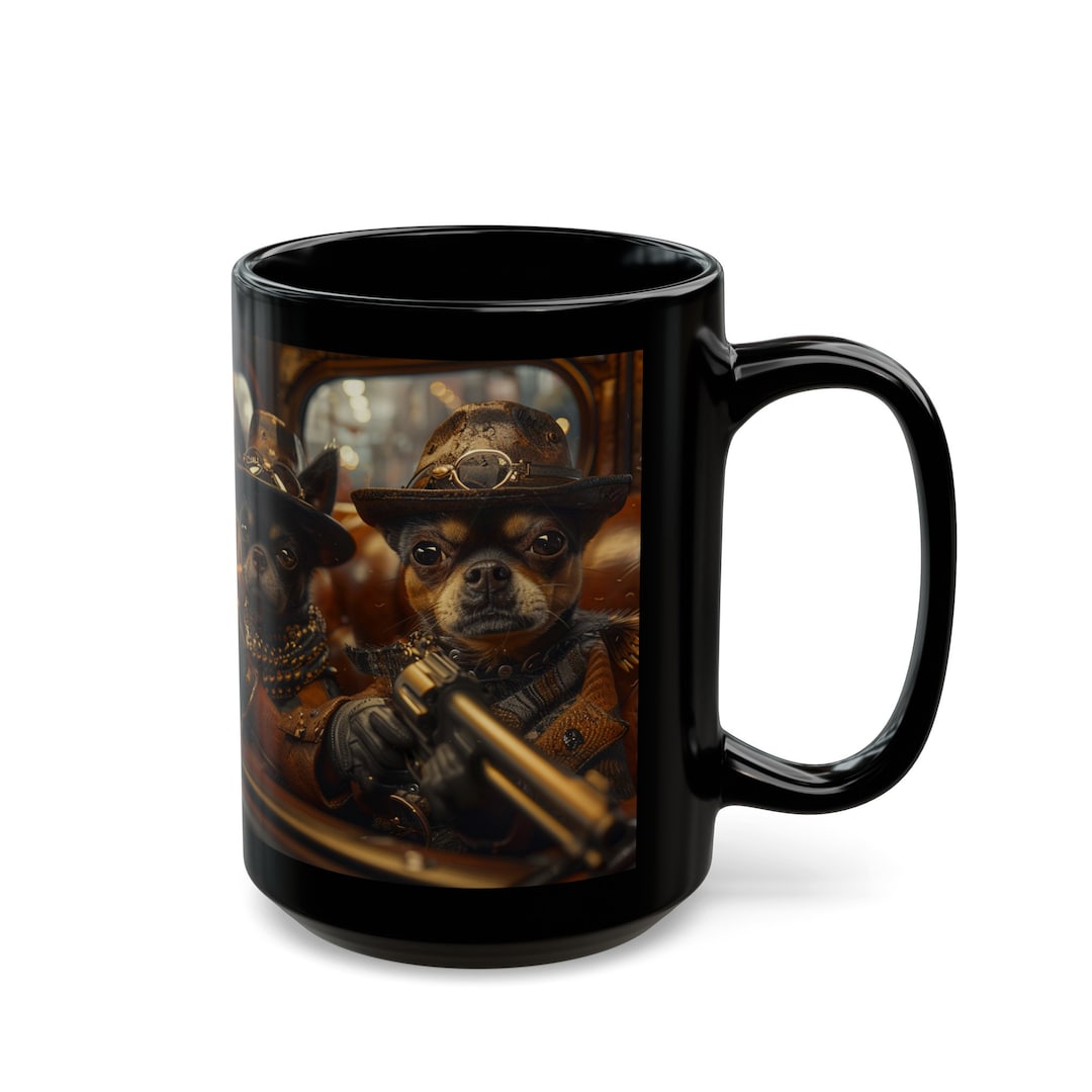 Black Chihuahua Mafia Coffee Mug Chihuahua Mug for Mom Chihuahua Mug ...