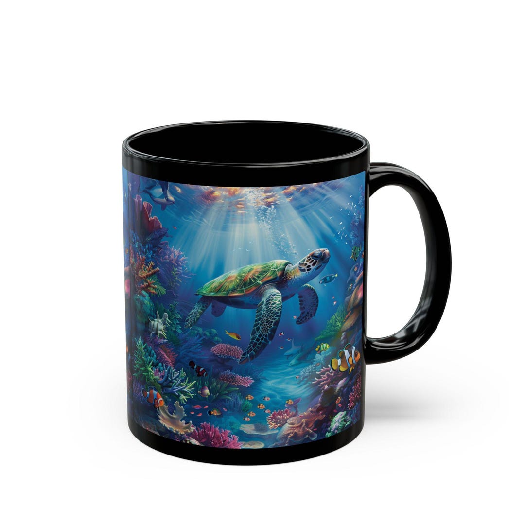 Sea Turtle Mug Gift Idea for Sea Turtle Lover Gift for Sea Turtle Fan ...