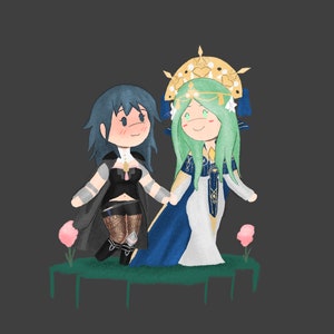 F! Byleth and Lady Rhea Fire Emblem Three Houses Sticker - Etsy