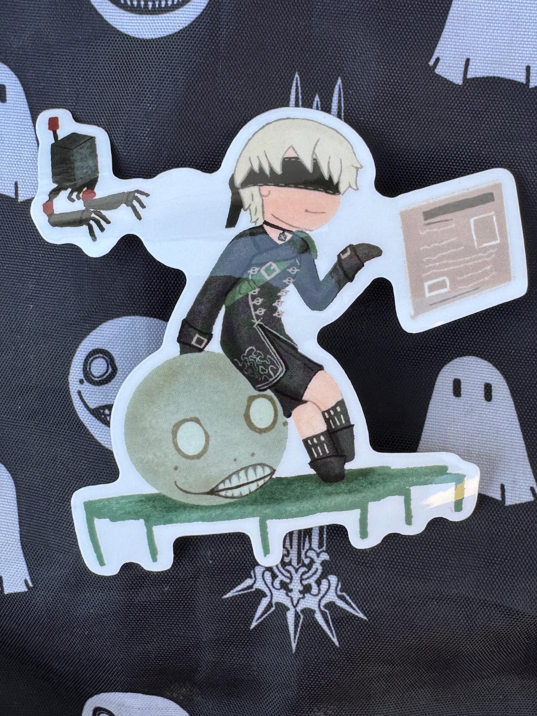 Nier Automata 9S, Emil and Pod 153 Transparent Sticker - Etsy