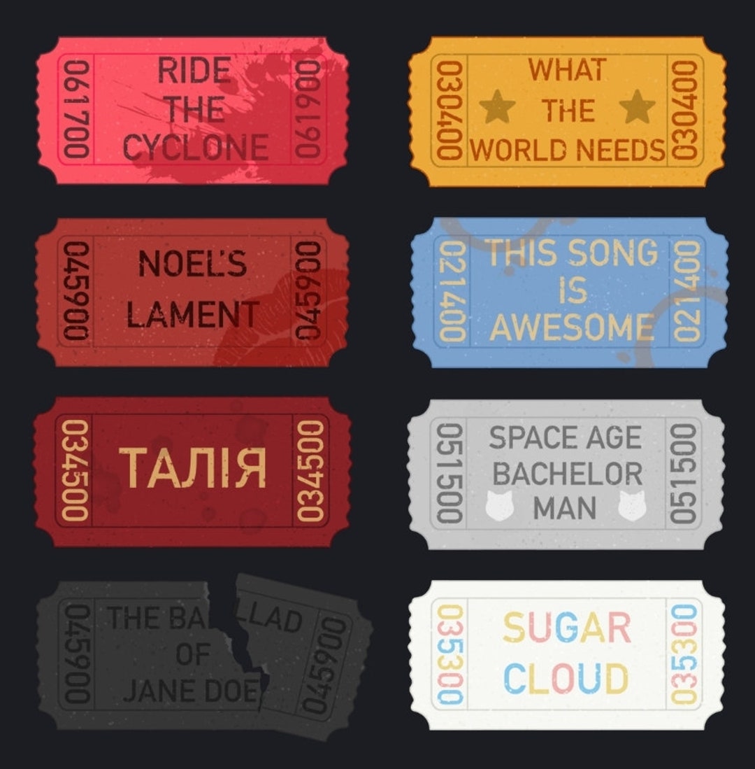 RTC Ticket Sticker Sheet - Etsy