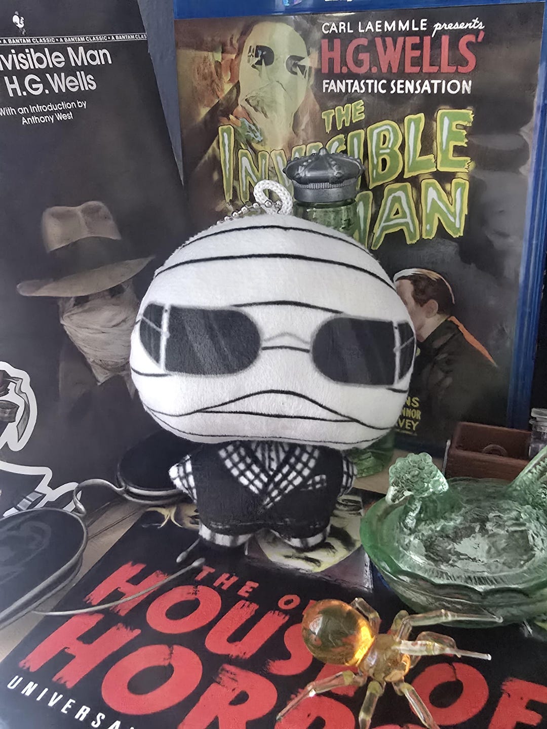 Invisible Man Squeaky Plush Keychain - Etsy