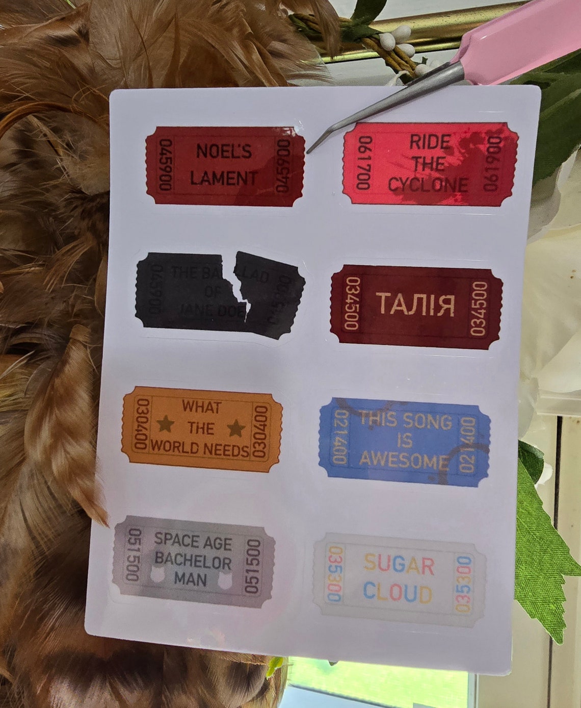 RTC Ticket Sticker Sheet - Etsy