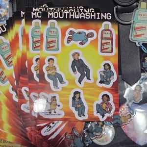 Mouthwashing Sticker Sheet - Etsy