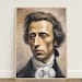 Frédéric Chopin Oil Painting Portrait Poster, Classical Music Wall Art ...
