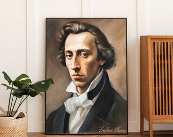 Tchaikovsky Oil Painting Portrait, Classical Music Wall Art, Classical ...