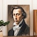 Chopin Oil Painting Portrait: Classical Music Wall Art (digital ...