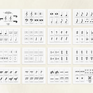 Montessori Music Symbols Flashcards: Music Theory Learning (PDF ...
