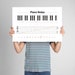 Piano Music Notes Poster: Music Education Classroom Decor (digital ...