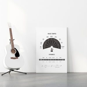 Tempos and Dynamics Poster, Tempo Chart, Music Theory, Classroom Wall ...