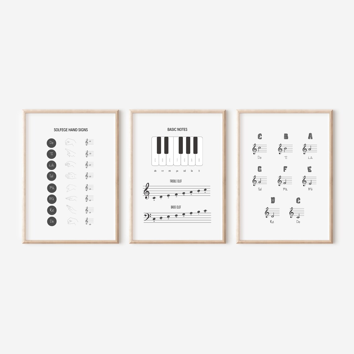 Set of 9 Music Theory Posters, Musical Theory Cheat Sheet, Music Terms ...