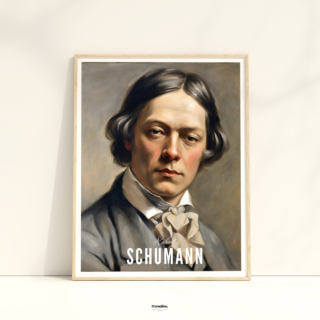 Robert Schumann Oil Painting Portrait: Classical Music Art (digital ...