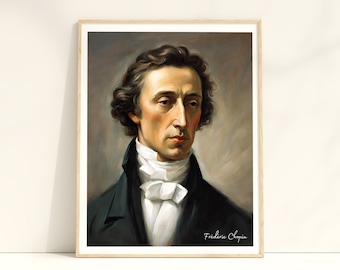 Tchaikovsky Oil Painting Portrait, Classical Music Wall Art, Classical ...