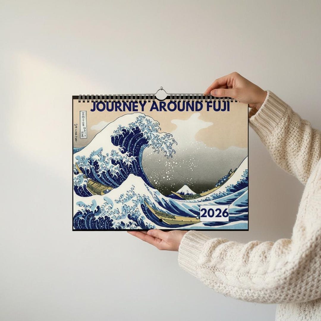 Journey Around Fuji Wall Calendar 2026 Katsushika Hokusai Japanese Art ...