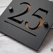 MODERN HOUSE SIGN | House Number | 180mm х 180mm | 200mm X 200mm ...