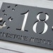 MODERN HOUSE SIGN | House Number Plate | Address Sign | 230 X 155mm ...
