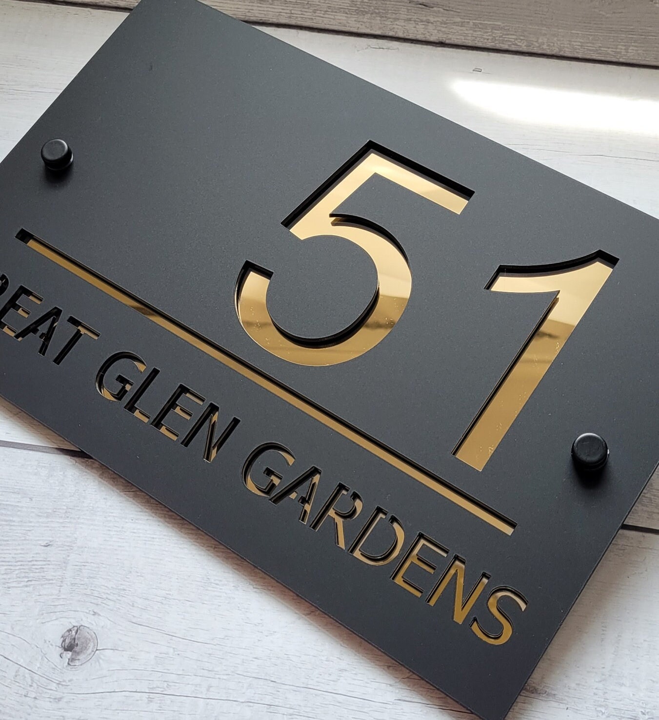 MODERN HOUSE SIGN House Number Plate House Door Sign 230 - Etsy