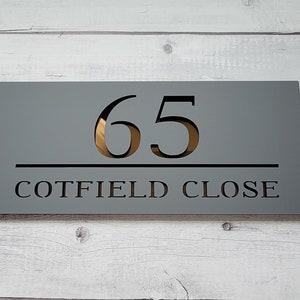 MODERN HOUSE SIGN | 290mm X 140mm - Etsy