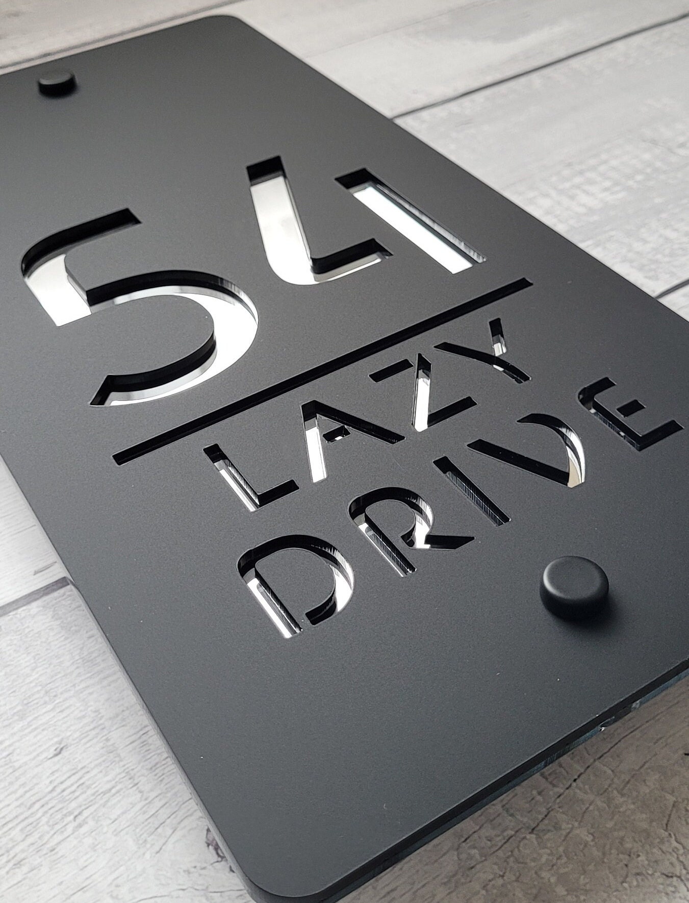 MODERN HOUSE SIGN House Number Vertical House Sign 150mm - Etsy