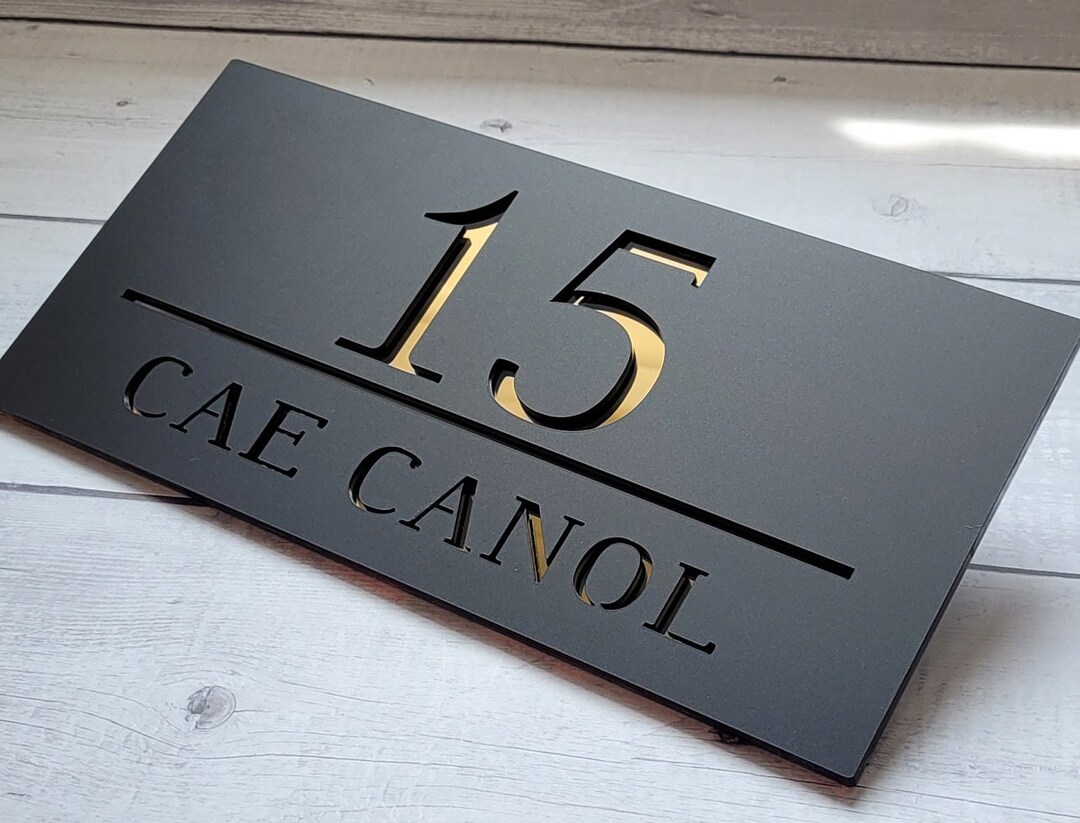 MODERN HOUSE SIGN | 290mm X 140mm - Etsy