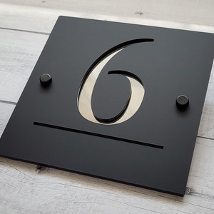 MODERN HOUSE SIGN | House Number | 180mm х 180mm | 200mm X 200mm ...