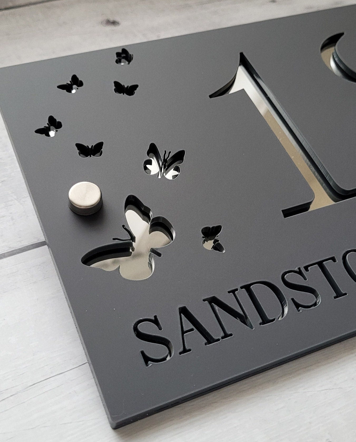 MODERN HOUSE SIGN House Number Plate Address Sign 230 X 155mm 290 X ...