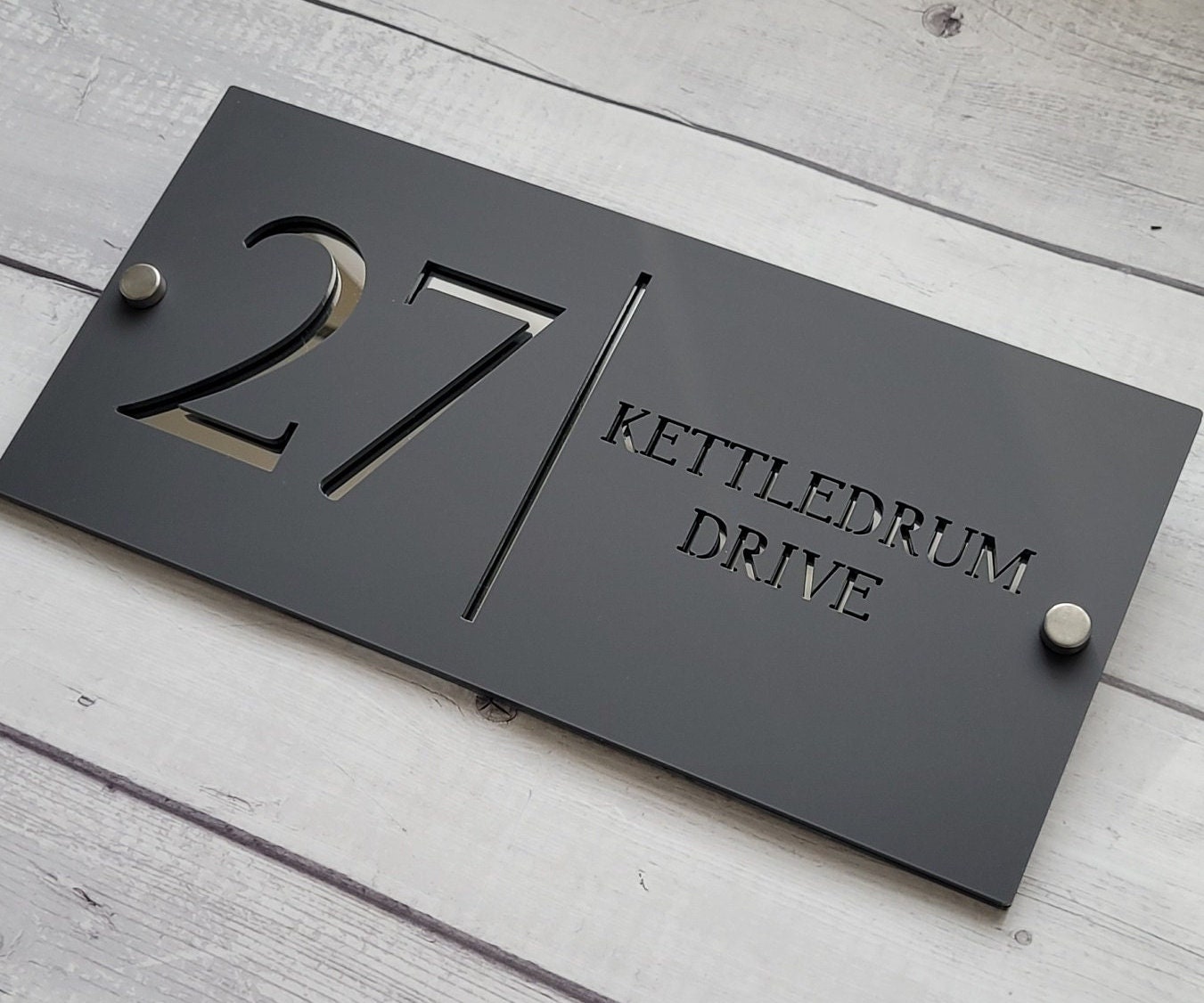 MODERN HOUSE SIGN House Number Sign 290 X 140mm 360 X 175mm 490 X 230mm ...