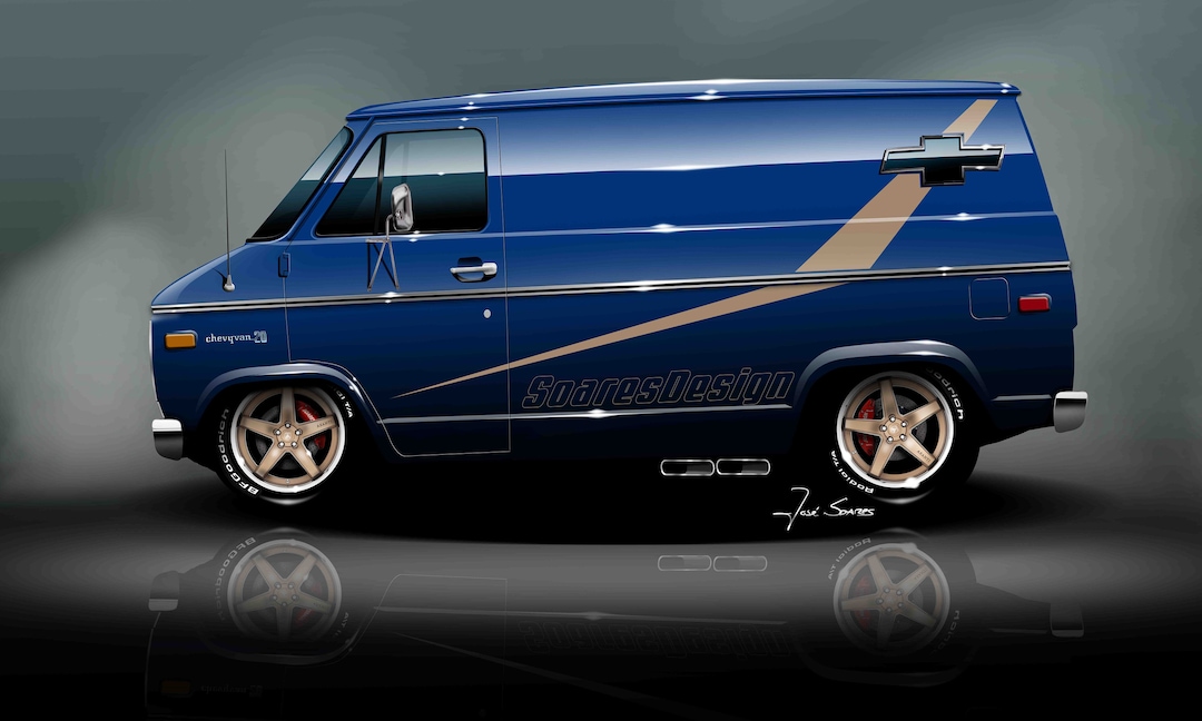 Nice Van Digital Image for Your Space - Etsy