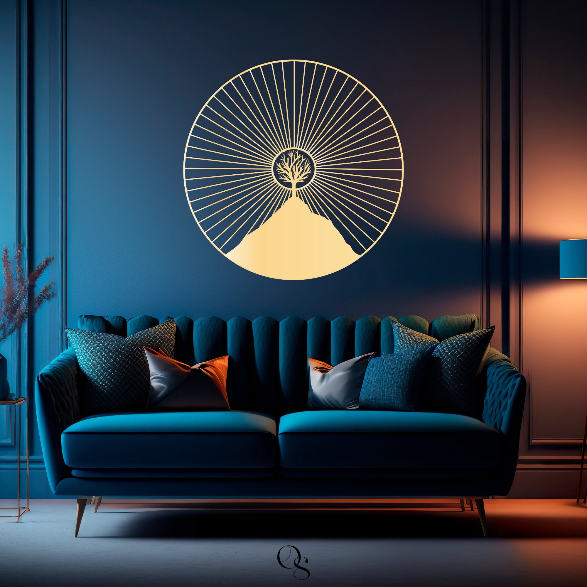 Black Tree Wall Hanging Decor Tree Wall Art Oversize Metal Decor Large ...